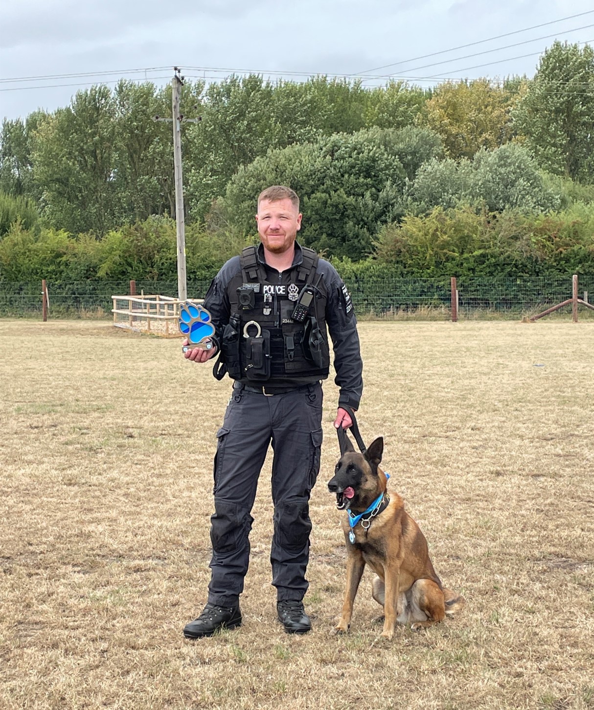 Police dogs honoured for Tamworth disorder bravery | Staffordshire Police